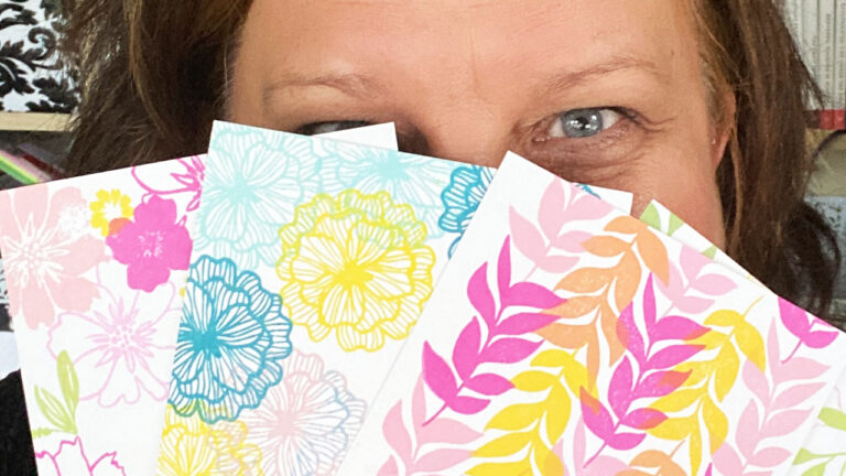 Card Tutorial: Creating Patterned Backgrounds with Stamps - Indigojade ...