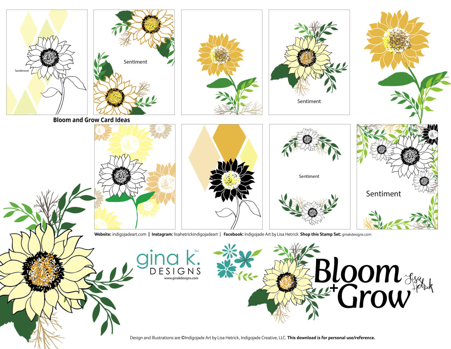 Introducing the Bloom and Grow Stamp Set with Gina K Designs ...