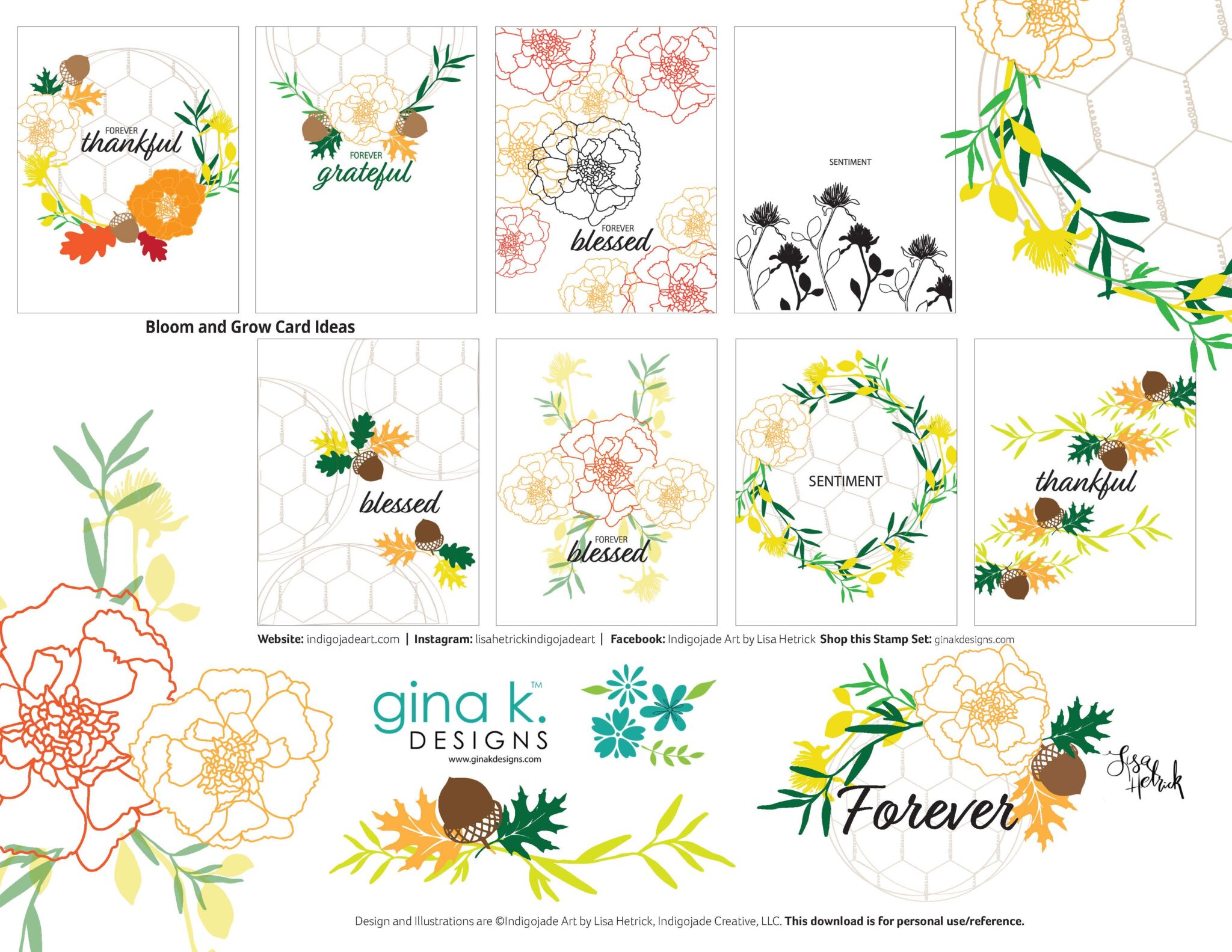 Introducing the Forever Stamp Set with Gina K Designs - Indigojade Creative